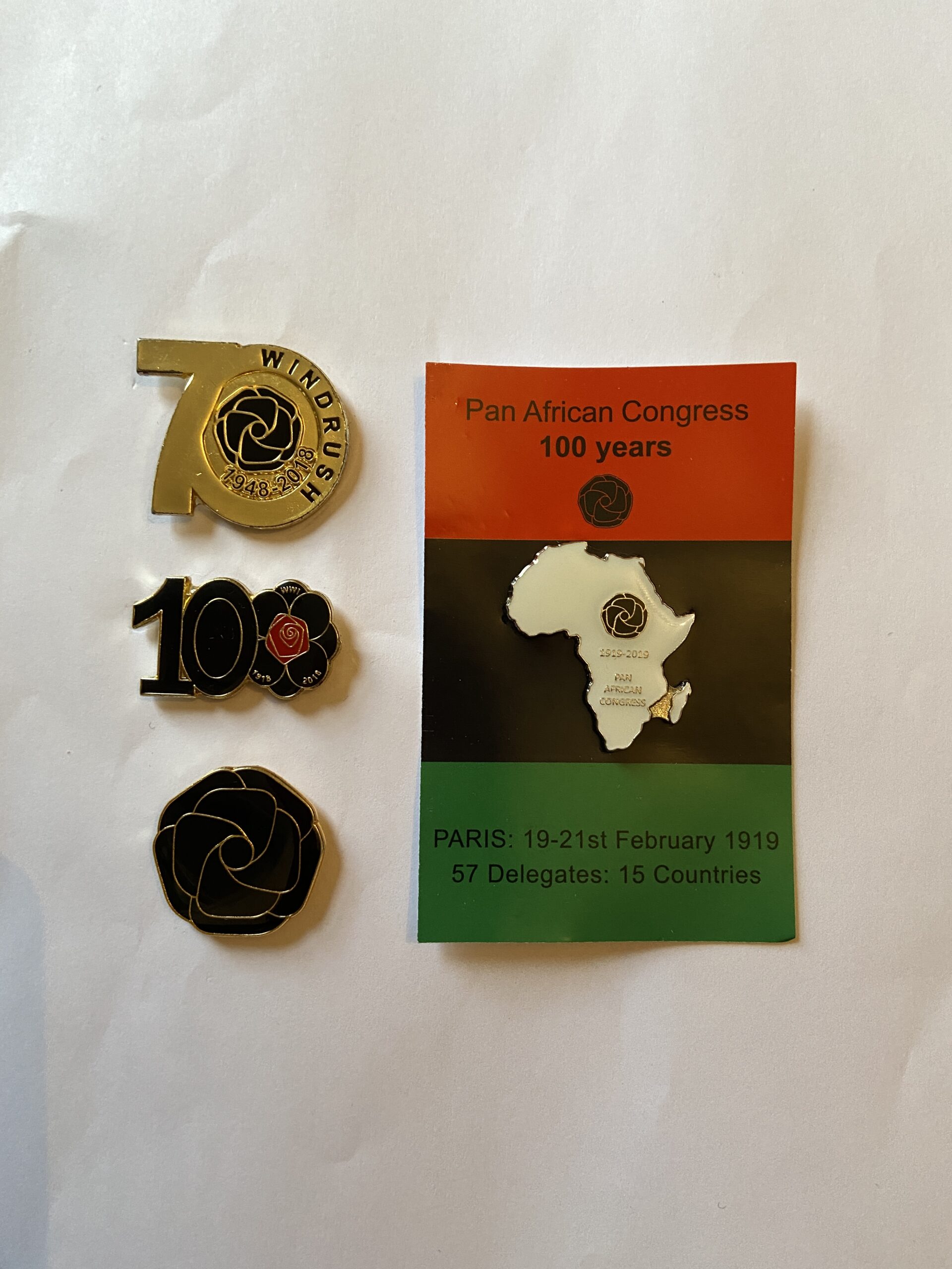 Commemorative Pins, BlackRose of Remembrance & Trolley Tokens ...